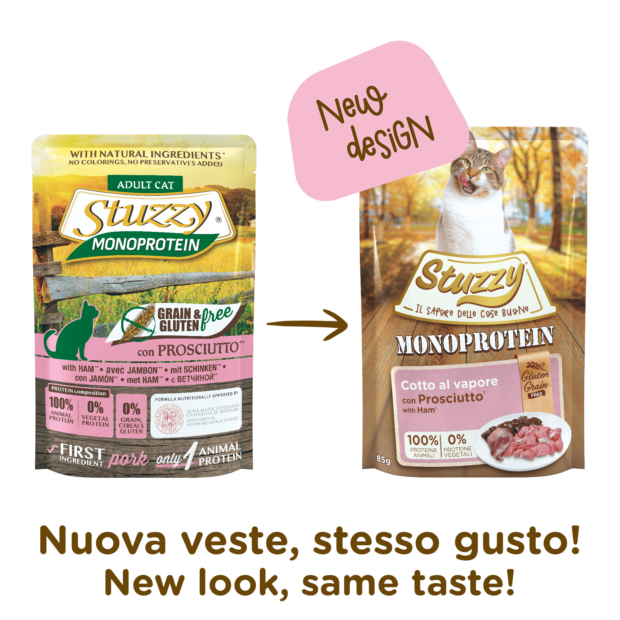 Stuzzy Cat Grain Free Monoprotein met ham nat kattenvoer