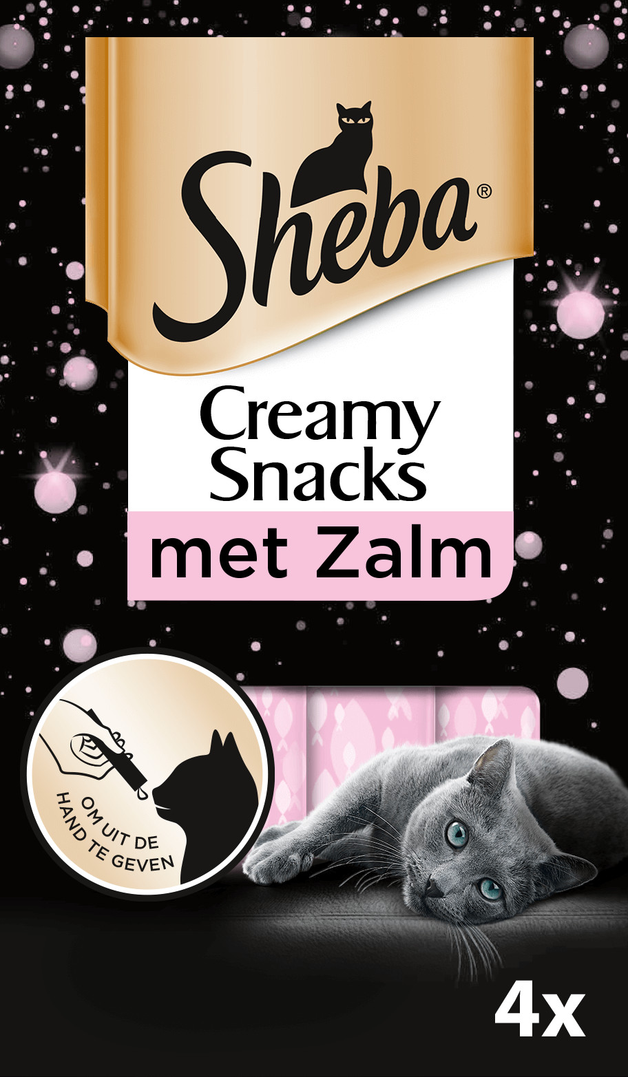 Sheba Creamy Snacks met zalm kattensnack | Goedkoop bij