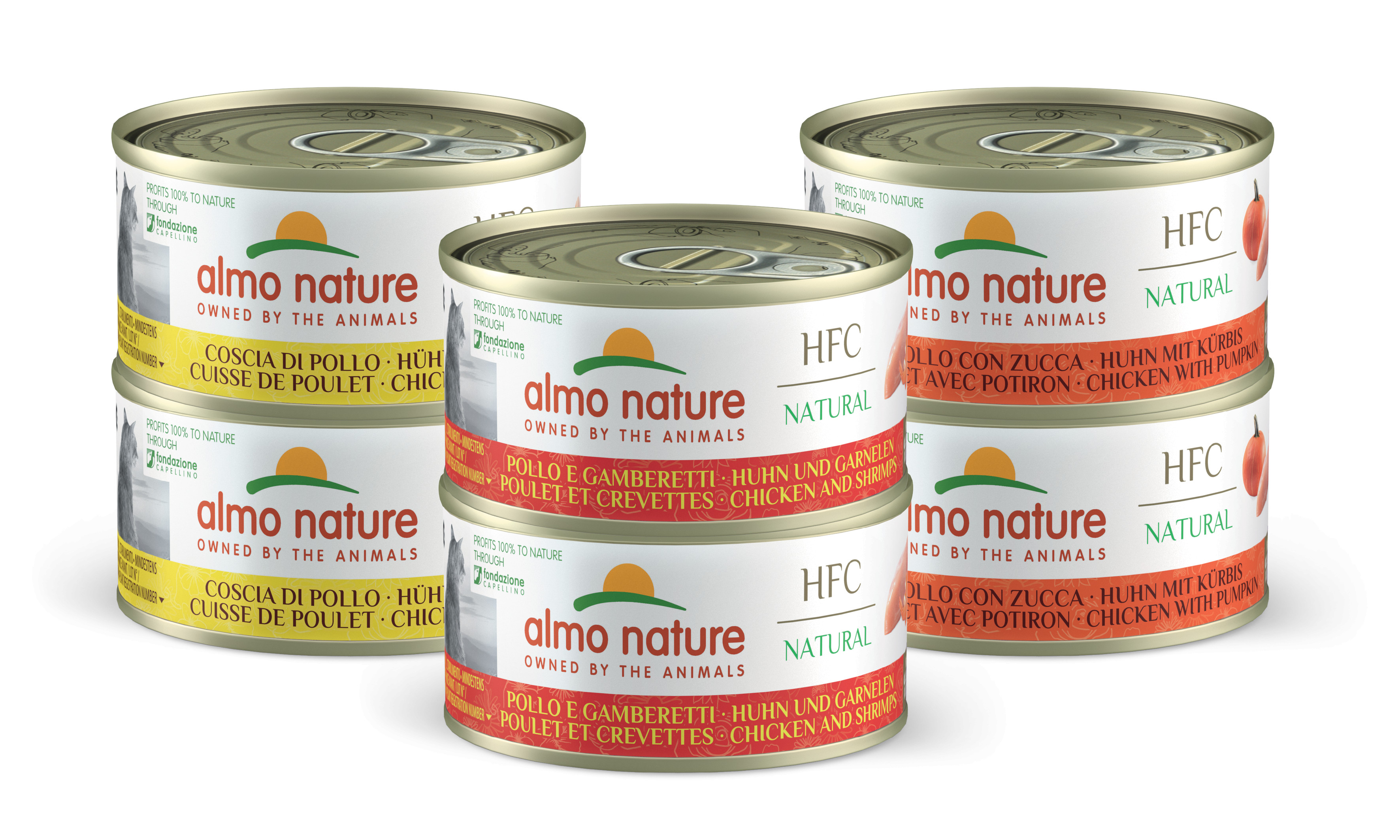 Almo Nature HFC Natural kip multipack natvoer kat (70 g)